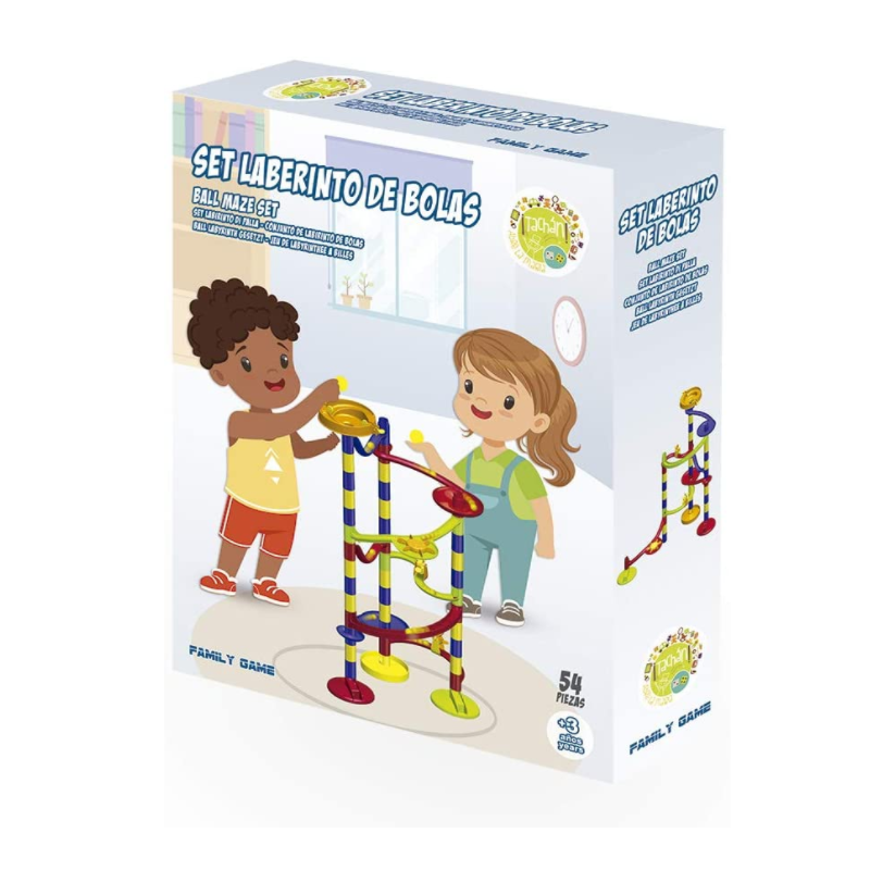 juego set laberinto de bolas de 54 piezas
